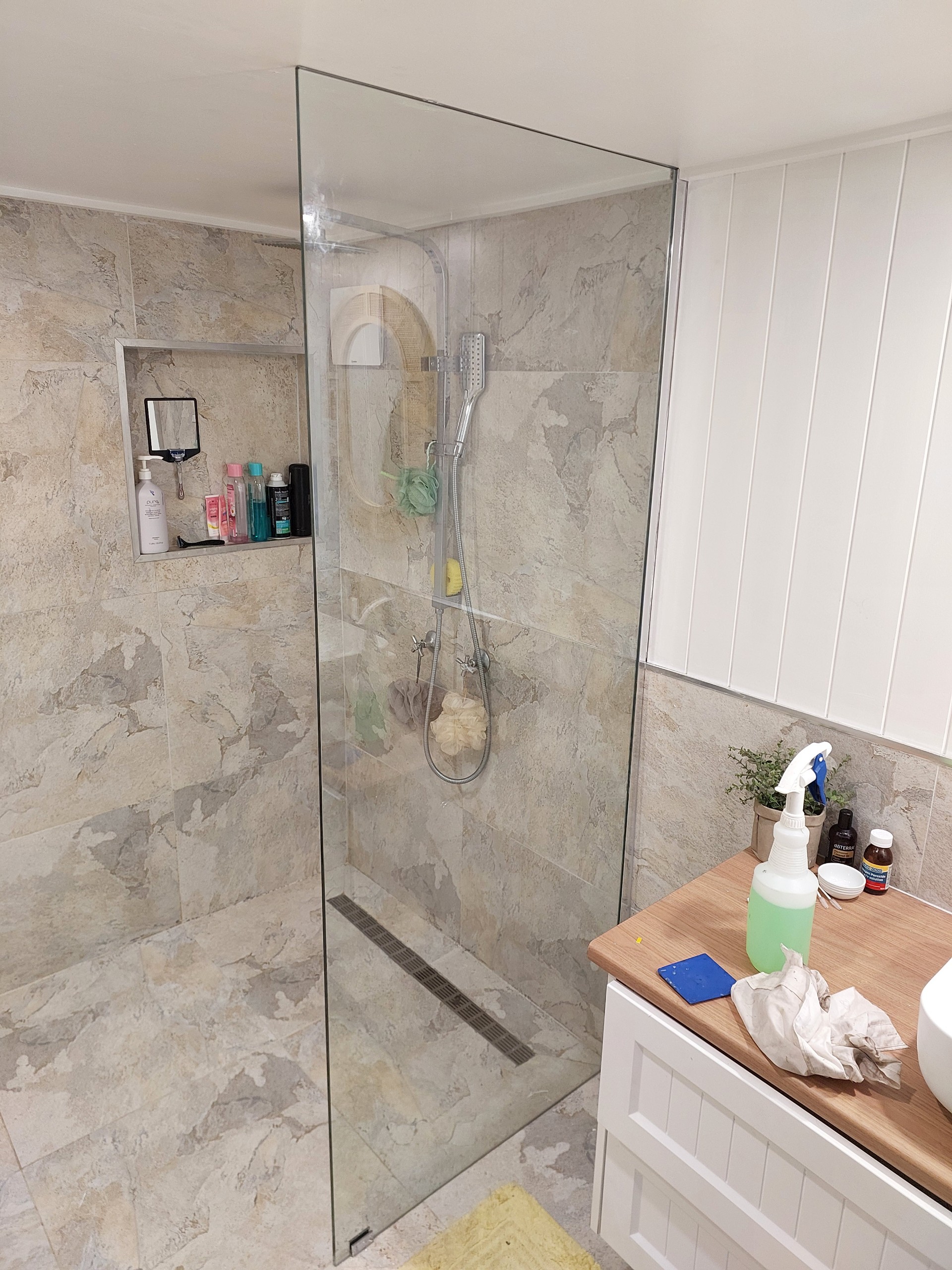 Frameless Shower Panel Installation East Mackay QLD
